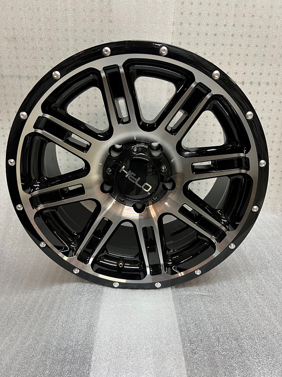 MOUNTED WHEEL - HELO HE900 Rim 18X9 5X139.7 Offset 0 Gloss Black ...