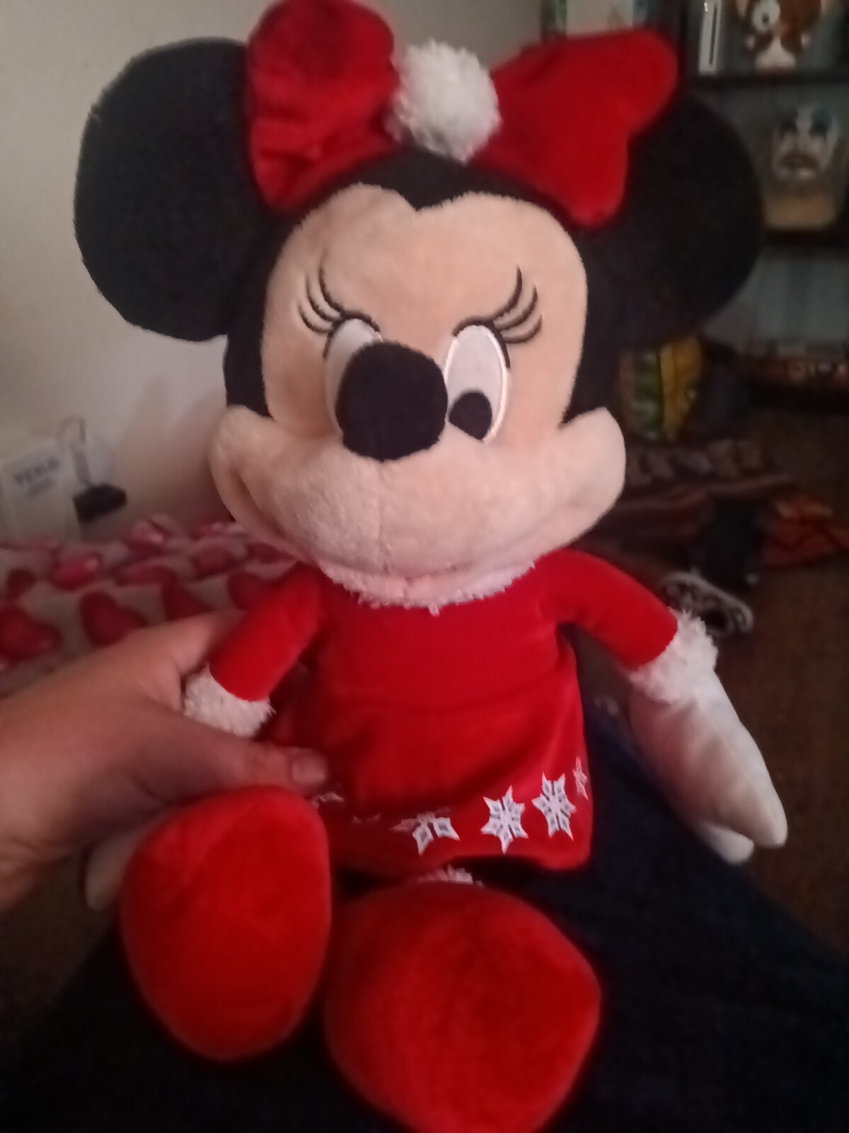 Disney Minnie Mouse Jingle Bells Rattle Collectible Plush Vintage | eBay