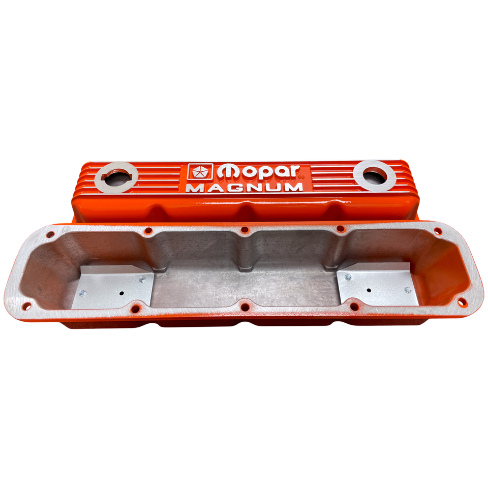 NOS Mopar MAGNUM Valve Cover Set, 5.2L / 5.9L V8 - Orange Classic ...