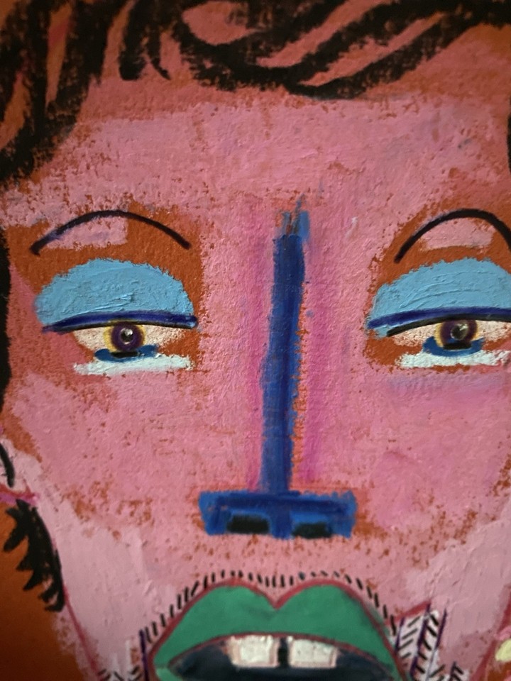 ‘Adan’, Fine Art, Abstract Quirky Original Portrait Painting Unframed ...