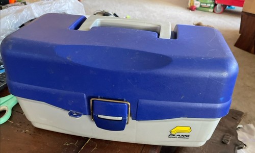 PLANO TACKLE SYSTEMS 2 Tier/Tray Lockable Tackle/Storage and Lures Show ...