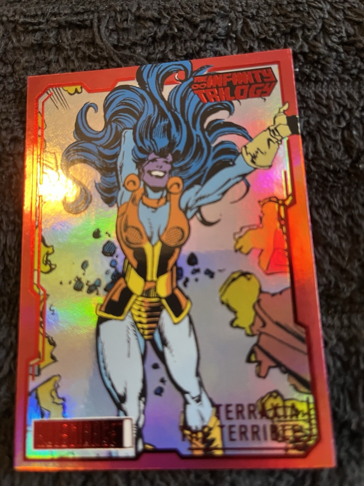 2023 Marvel Allegiance Infinity Trilogy Rainbow Red Terraxia #43 | eBay