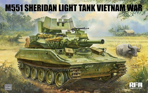 RYEFIELD 5142 1/35 M551 Sheridan Light Tank Vietnam War Model Kit | eBay