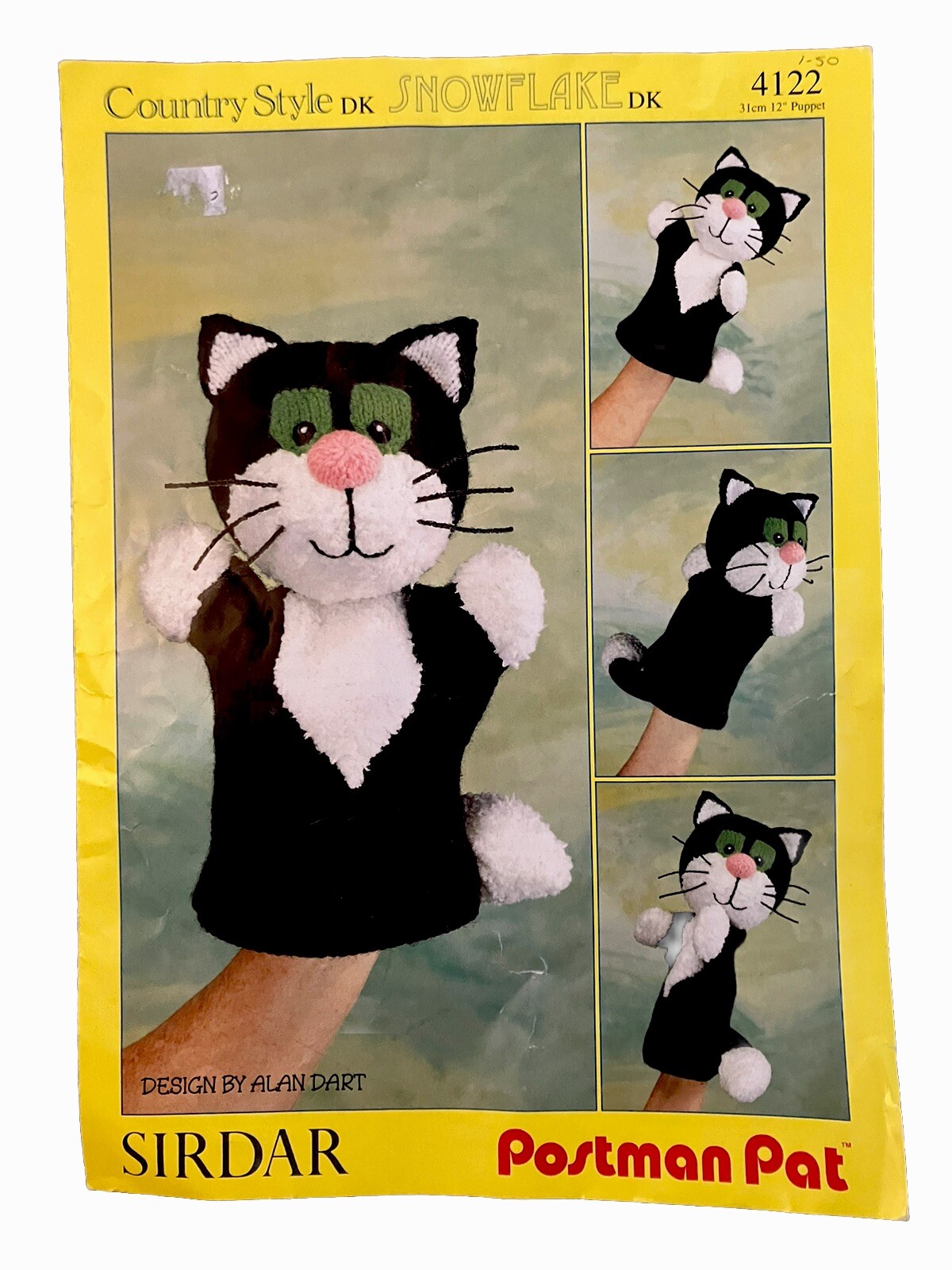Vintage Alan Dart Postman Pat Jess the Cat 12" Puppet pattern Out of ...