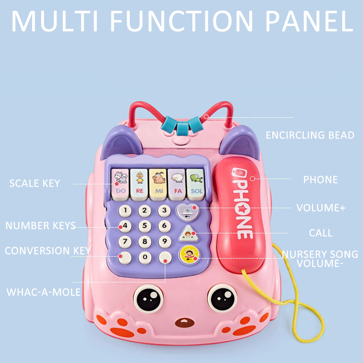 Phone Car Toy Multi-Functional Telephone Car Toys Creative Simulated ...