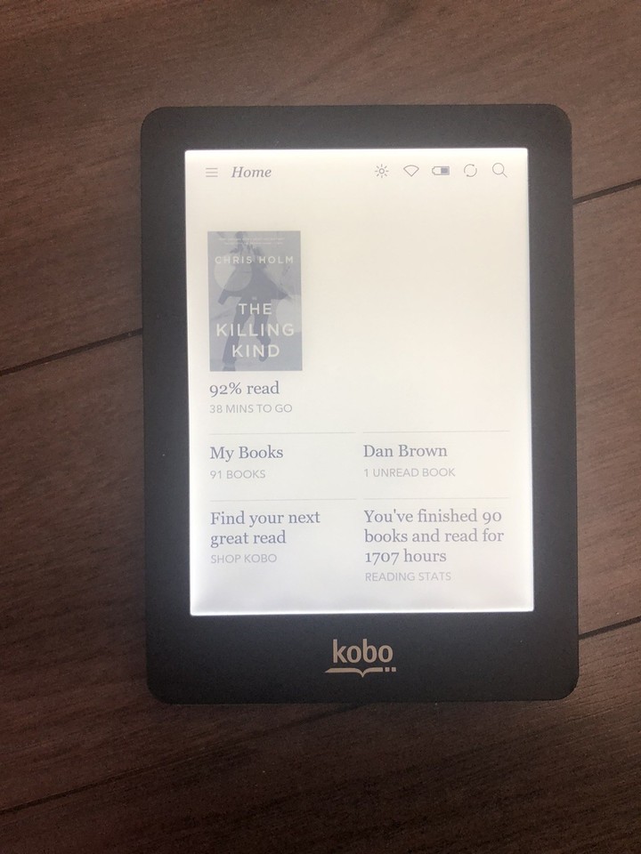 Kobo Glo E-Reader, Black 6" Inch eReader, Wi-Fi, 2GB, Model N613 (E108) | eBay