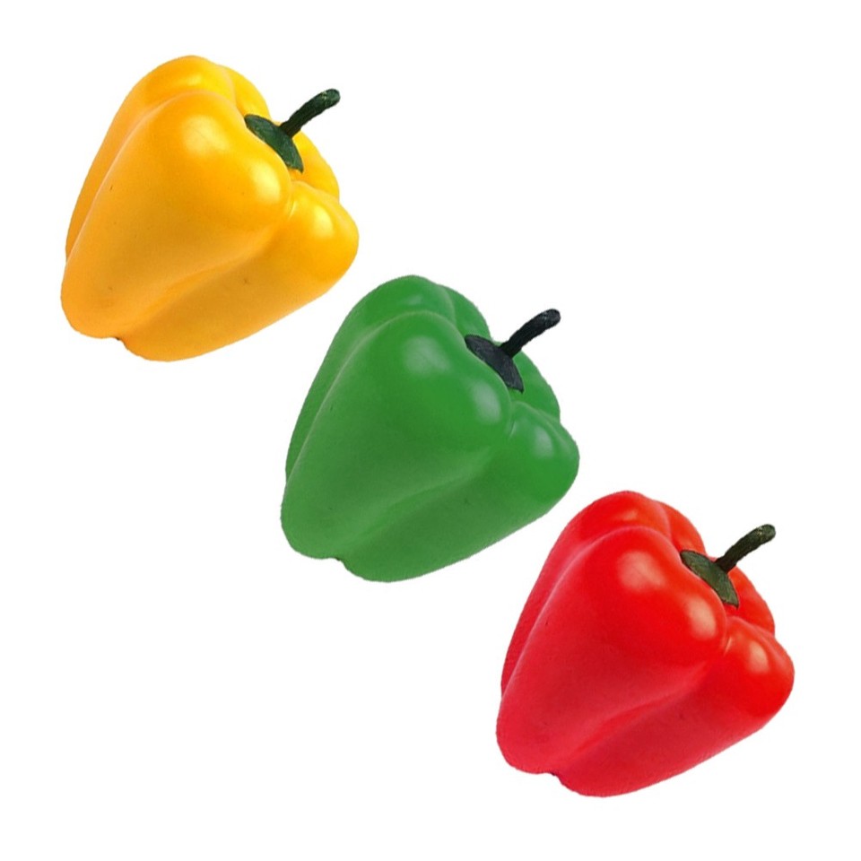 6pcs Artificial Chili Pepper Ornaments Simulation Vegetable Showcase ...