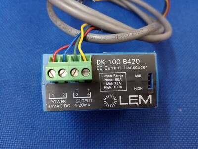 current transducer model LEM DK 100 B420 4-20Ma 50,75,100 AMP | eBay