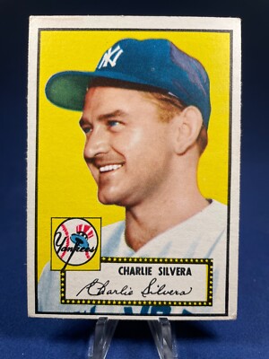 1952 Topps Baseball Card Charlie Silvera #168 New York Yankees | eBay