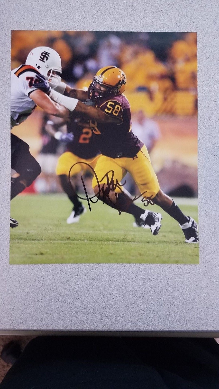 DEXTER DAVIS ARIZONA STATE SIGNED 8X10 PHOTO W/COA | eBay