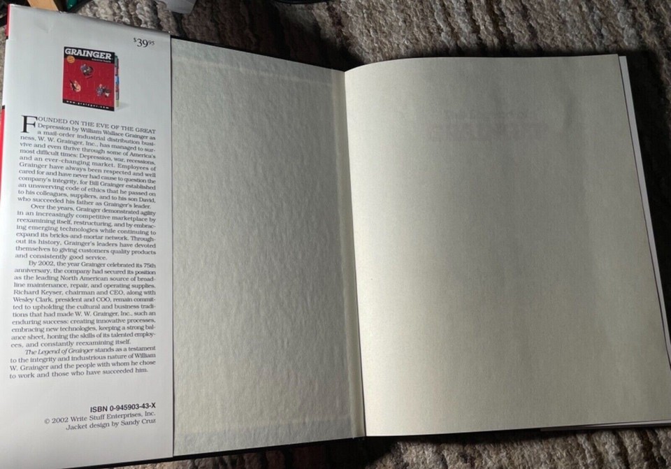 2002 THE LEGEND OF GRAINGER JEFFREY RODENGEN HCDJ BOOK WILLIAM WALLACE ...