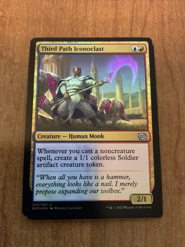 MTG FOIL Third Path Iconoclast – The Brothers' War Card # 223 | eBay