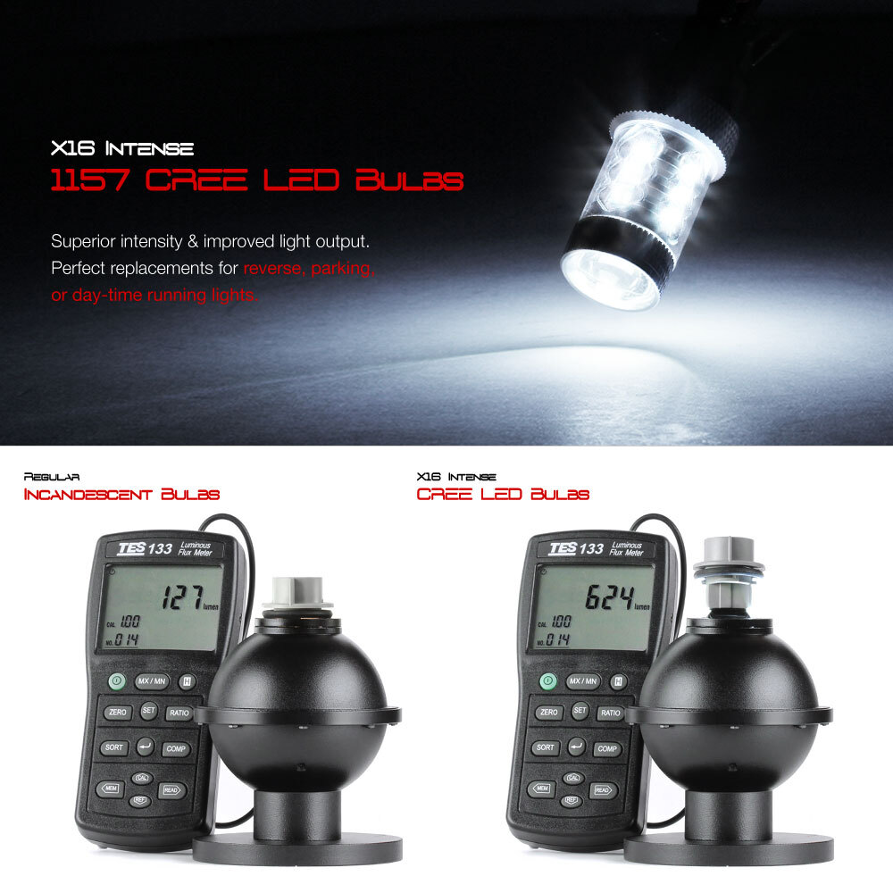 [BRIGHTEST CREE] 1157 BAY15D LED SMD Light Bulbs Parking Brake Signal ...