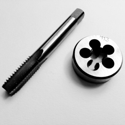 US Stock HSS M13 x 2mm Tap & M13 x 2.0mm Die Metric Thread Right Hand ...