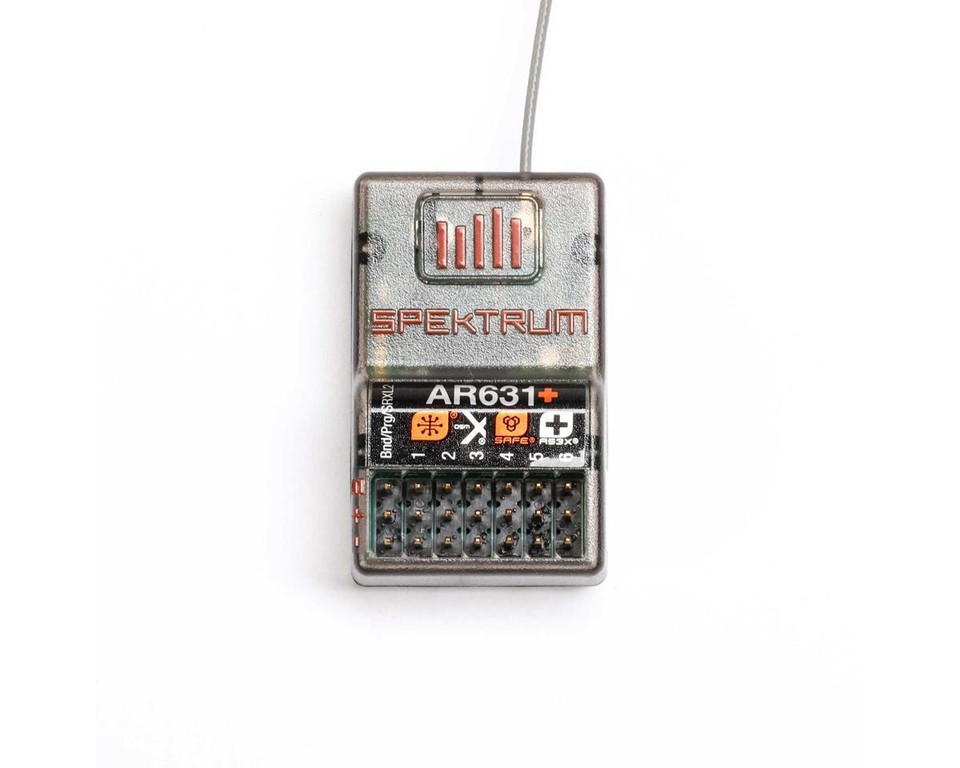 Spektrum RC AR631+ DSMX 6-Channel Aircraft Telemetry Receiver [SPM-1031 ...