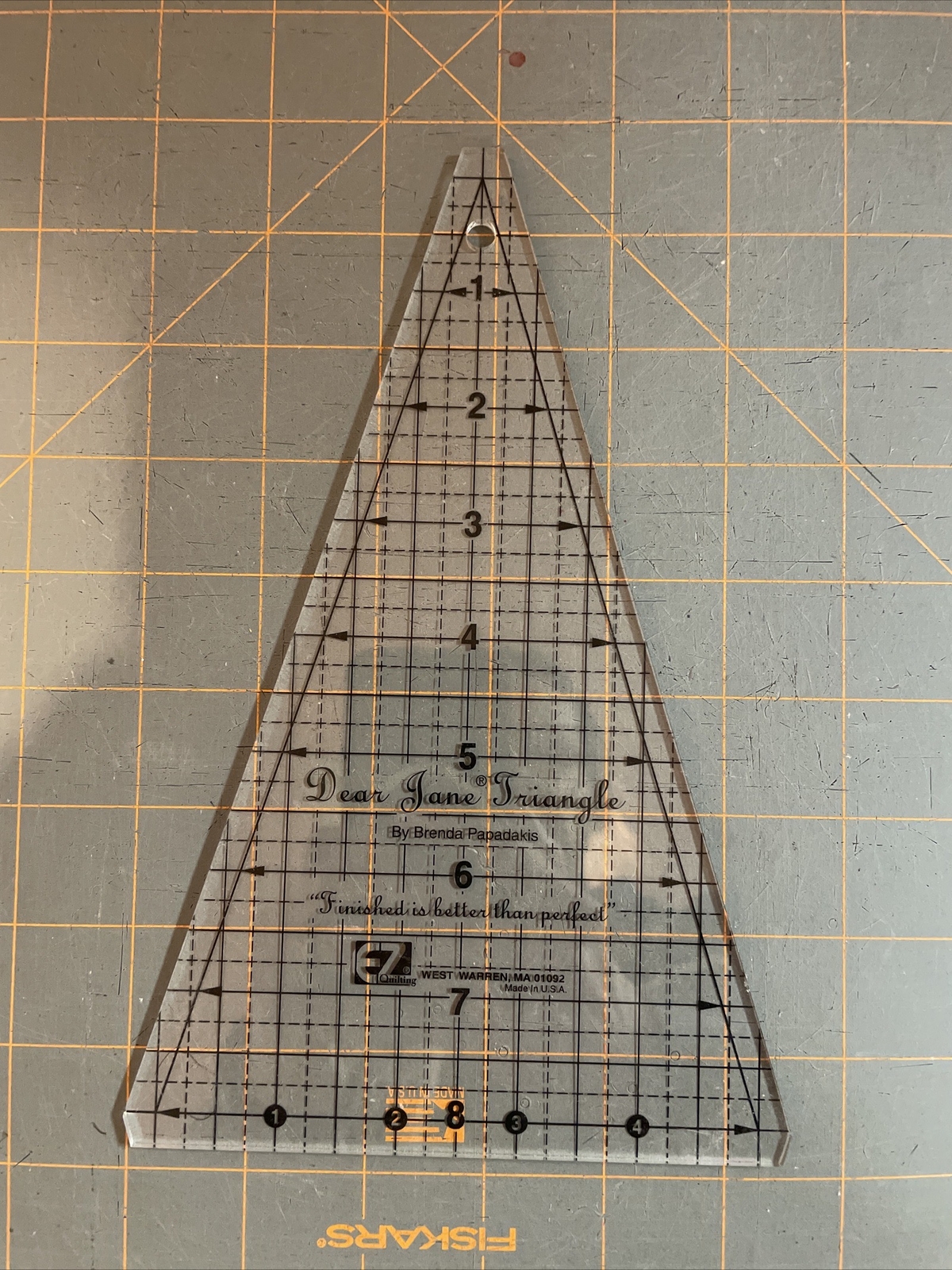 DEAR JANE Triangle 8" Triangle EZ Quilt Rulers Brenda Papadakis ...