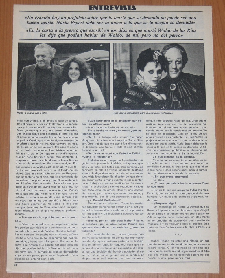 Isabel Pisano Lot Press 1970s Sexy Pics Spain Actress Film Actress ...