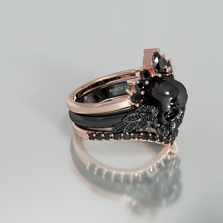 My Queen Ring/Gothic Wedding Rings/Skull Engagement Rings/Unique Rings ...