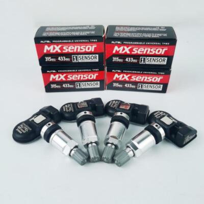 4-pack Autel MX-Sensor Universal Programmable TPMS Sensor 315&433MHZ ...