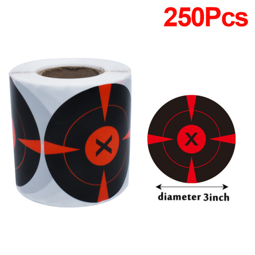 100/250Pcs 3"Shooting Self Adhesive Targets Splatter Reactive Stickers ...
