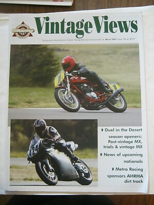 March 2003, Issue 168 Vintage Views, AHRMA Magazine (BD-87) | eBay