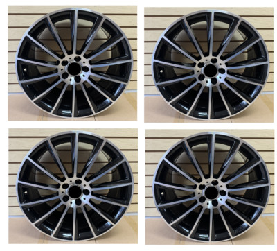 20" AMG Black MERCEDES BENZ WHEELS RIMS E CLASS E350 E500 E550 E63 S550 ...