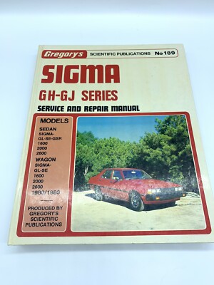 GREGORYS SIGMA GH-GJ SERIES - WORKSHOP MANUAL CAR SERVICE | eBay Australia