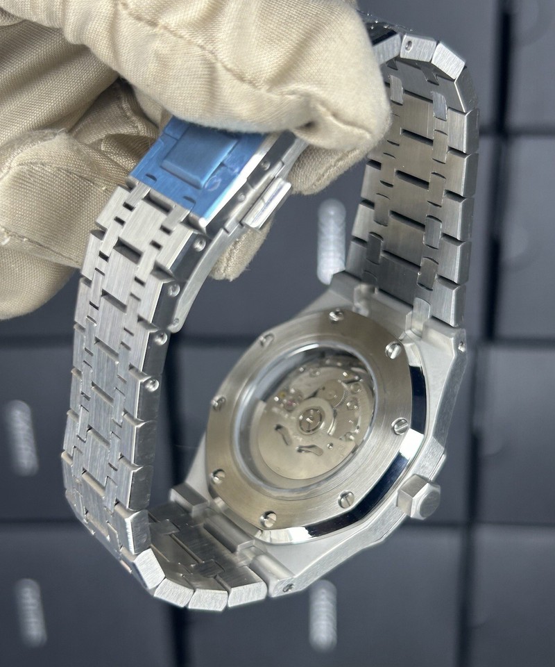 S-Logo AP Homage Mod Black Dial NH35 41mm Automatic Movement Watch 🇺🇸 ...