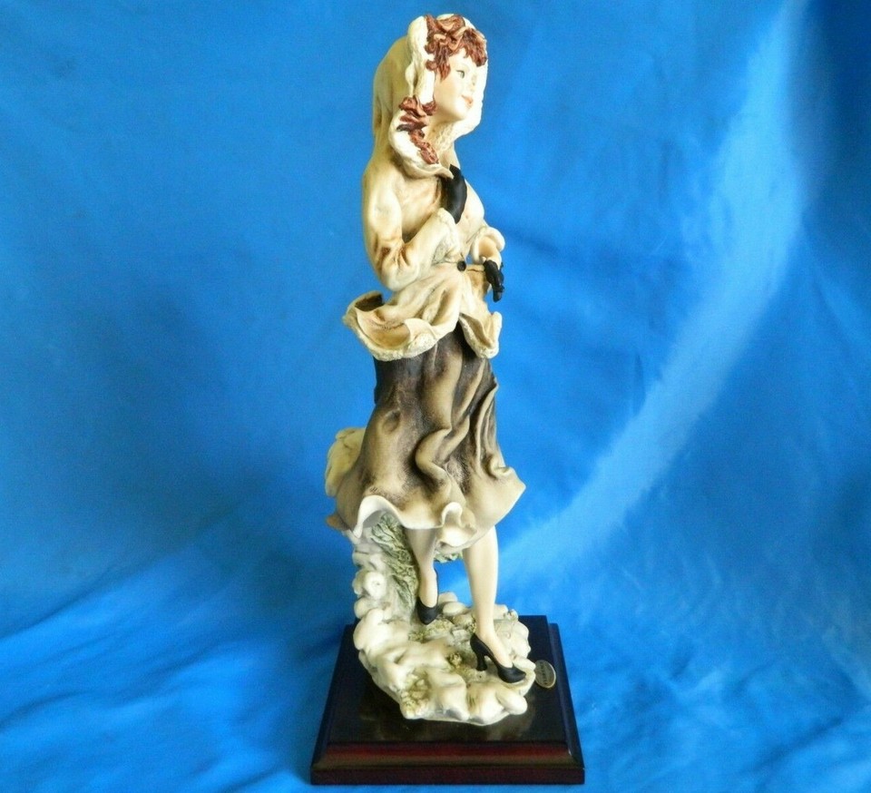 GIUSEPPE ARMANI FIGURINE ORIGINAL #0235C WINTER -SNOW FLAKES HAND ...