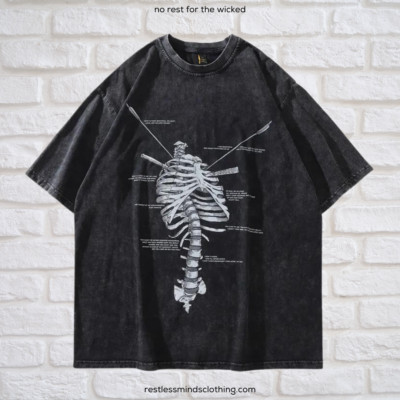 Ribs Grunge Graphic T-shirt | eBay