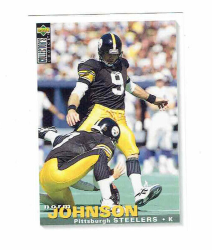 Norm Johnson Pittsburgh Steelers K U173 Upper Deck 1995 Football Card ...