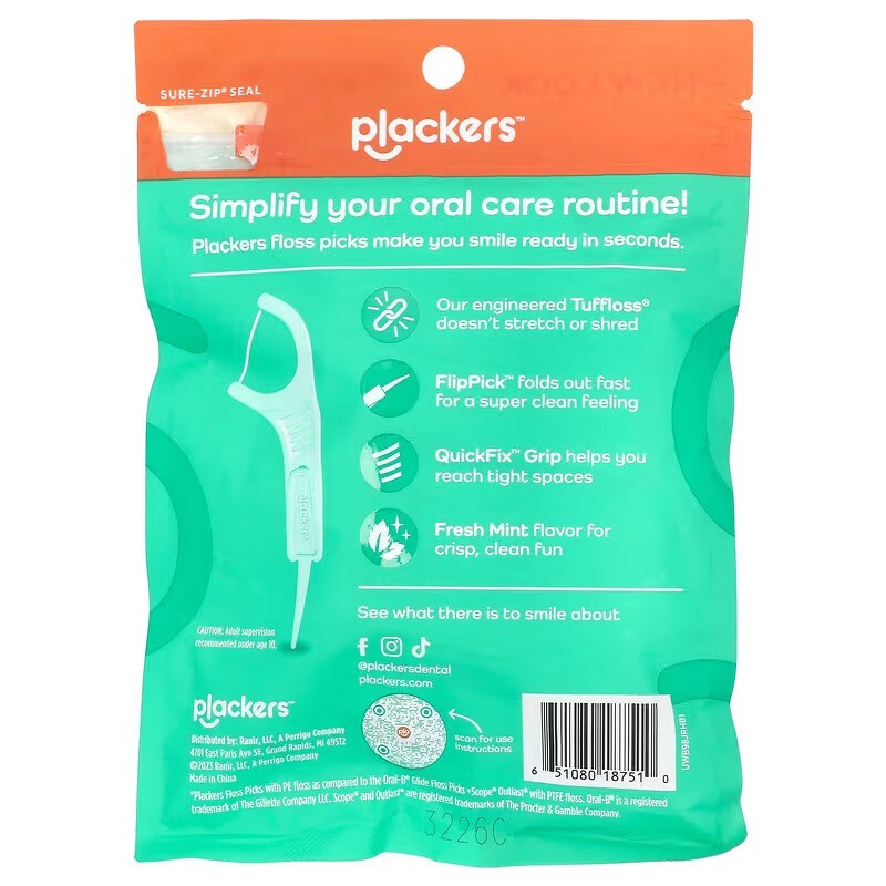 MICRO LINE Dental Flossers Mint 75 Count PLACKERS 2 x Stronger Tuff floss | eBay Australia