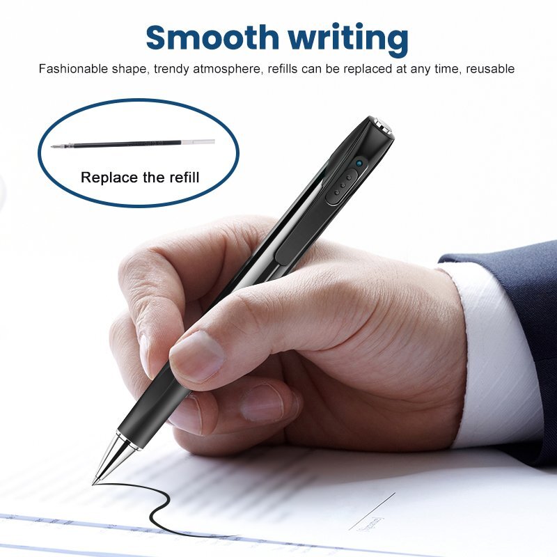 1080P Clip On Mini Hidden Spy Camera Pen Video Recorder DV DVR HD Cam ...