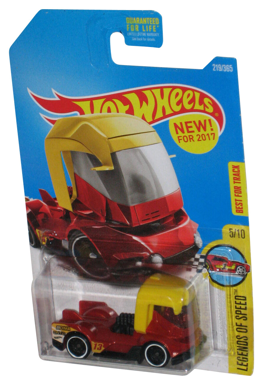 Hot Wheels Legends of Speed 5/10 (2017) Red & Yellow Toy Car 219/365 | eBay