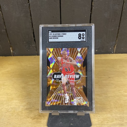 1997-98 SkyBox Z-Force Dennis Rodman Rave Reviews #12 SGC 8 Wow HTF ...