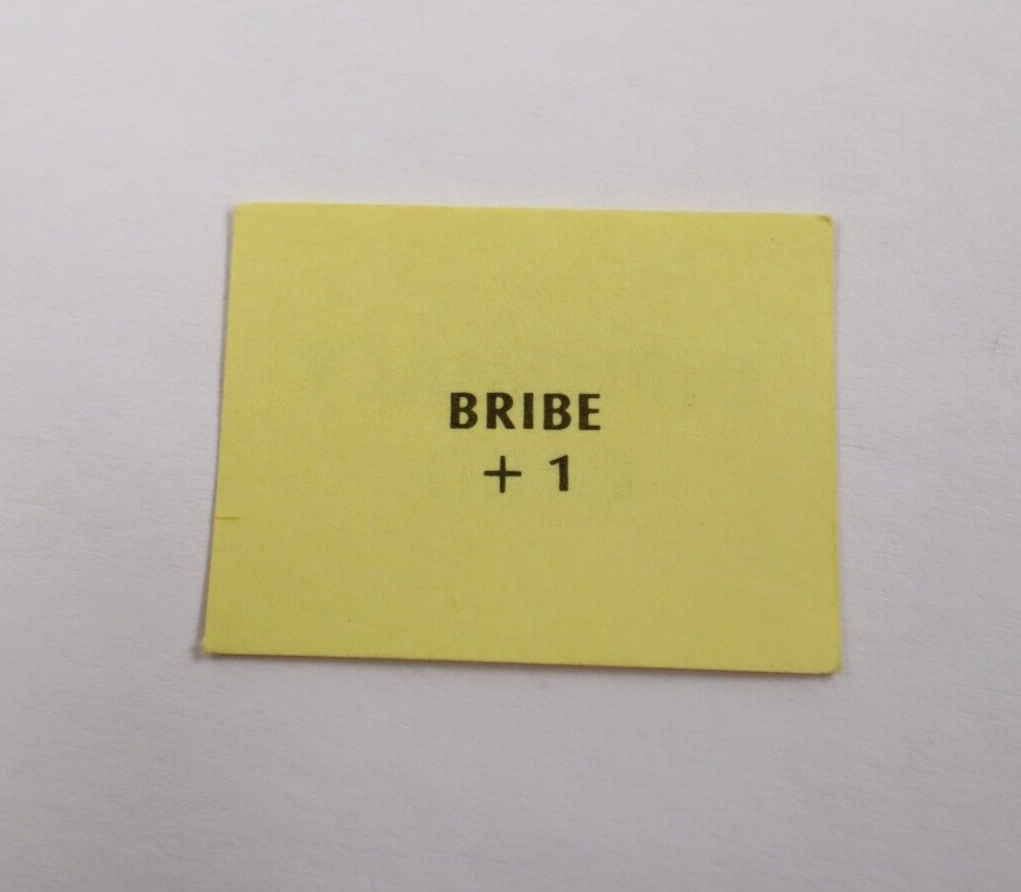 VTG 1979 Divine Right TSR D&D Game Replacement DIPLOMACY CARD BRIBE +1 ...