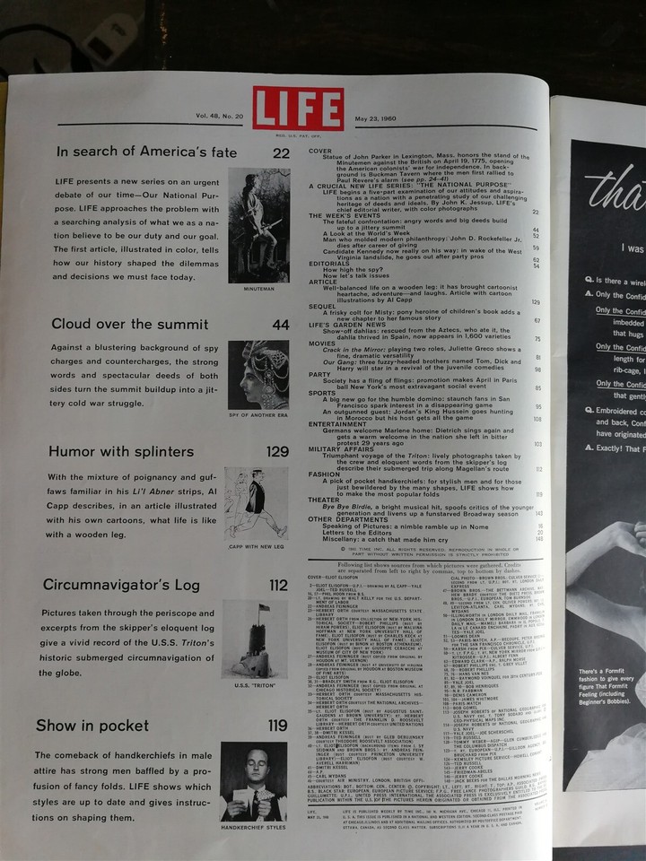 Life Magazine May 23, 1960 - The Minuteman Our National Purpose - Li'L ...
