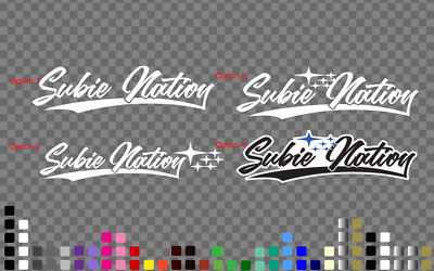 Subie Nation Sticker Vinyl Decal JDM Anime Car Window | eBay Australia
