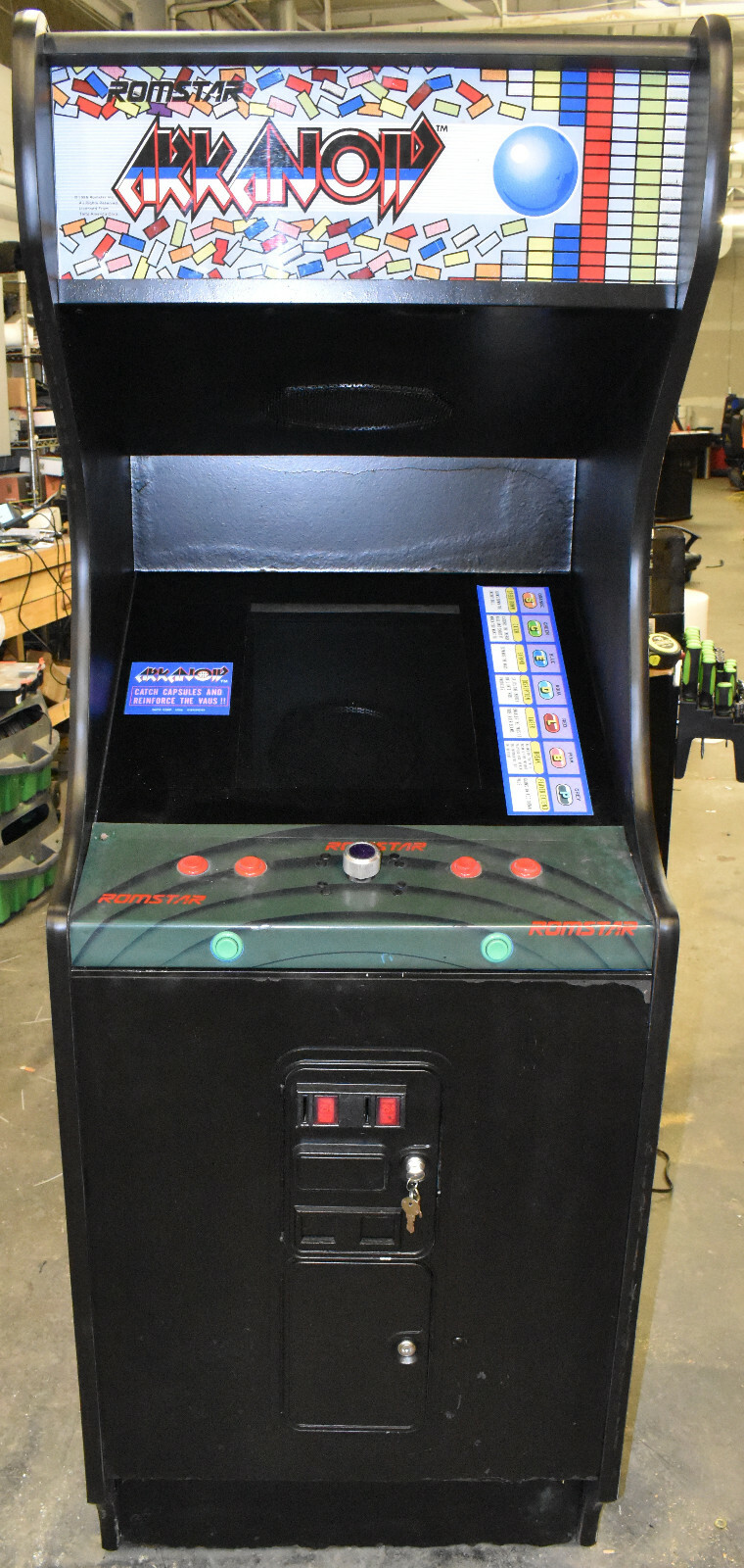 ARKANOID ARCADE MACHINE by TAITO/ROMSTAR (Excellent Condition) *RARE ...