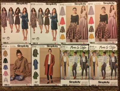 Simplicity Sewing Patterns 8735, 8738, 8742, 8743, 8749 ~YOU CHOOSE~ | eBay