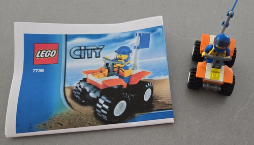 Lego City Set 7736 - Coast Guard Quad Bike Complete w Minifigure ...