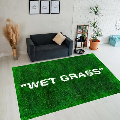 Wet Grass Carpet, Wet Grass Rug, Green Rug, Green Grass Carpet | eBay