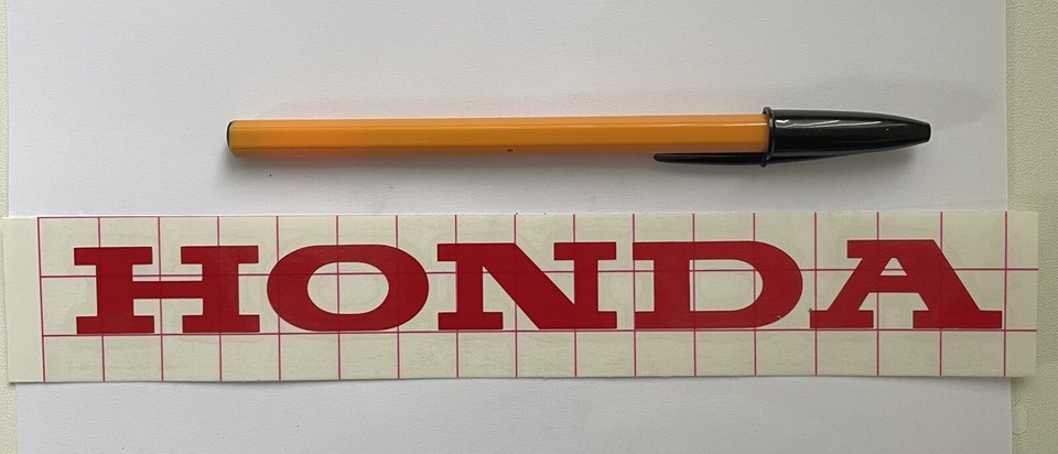 HONDA Vinyl Decal Sticker 200mm Red Tank Fairing Car CBR VFR Civic ...