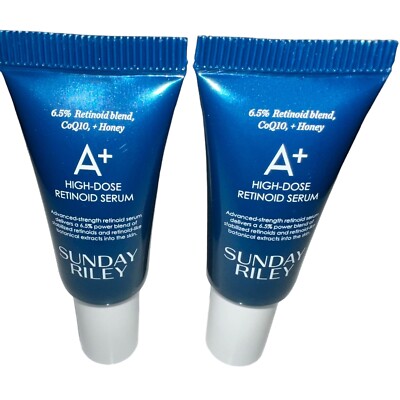 2X SUNDAY RILEY A+ High Dose Retinoid Serum Retinol .17oz/5ml Each | eBay