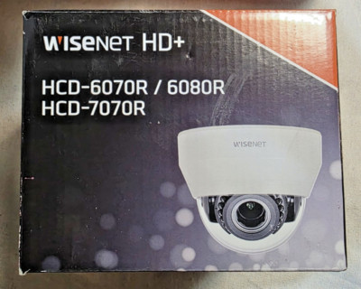 Hanwha Techwin Wisenet HCD-6080R HD+ 2MP Analog HD Dome Camera with ...