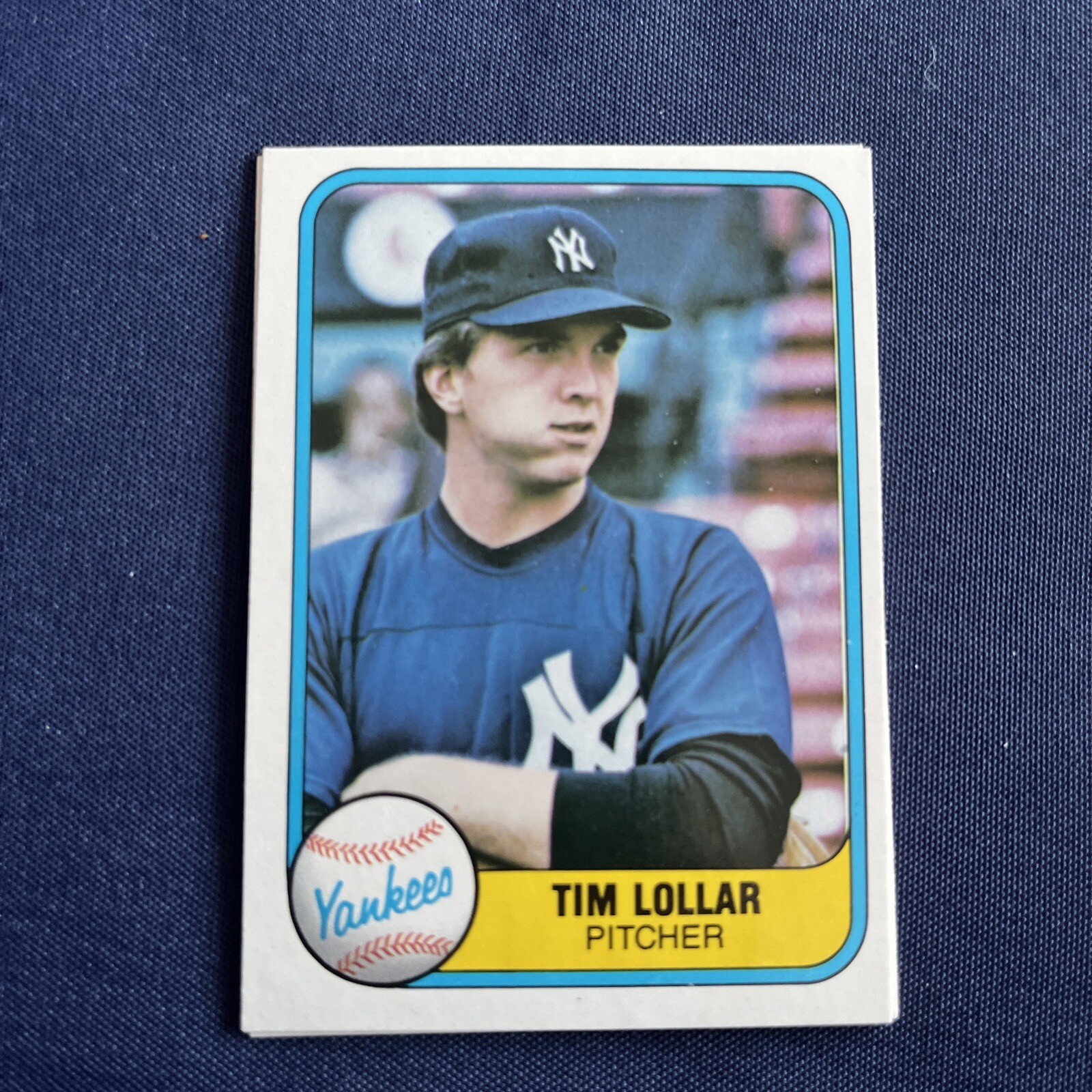 1981 Fleer Tim Lollar Rookie New York Yankees #108 | eBay