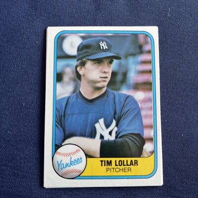 1981 Fleer Tim Lollar Rookie New York Yankees #108 | eBay