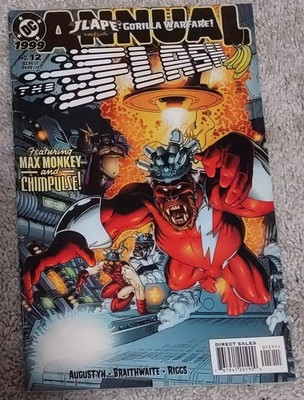 FLASH ANNUAL # 12 * JLAPE GORILLA WARFARE * 1999 * ARTHUR ADAMS cover ...