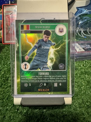 Topps 2024-25 Merlin UEFA Europa Rookie Tristan Degreef RSC Anderlecht ...