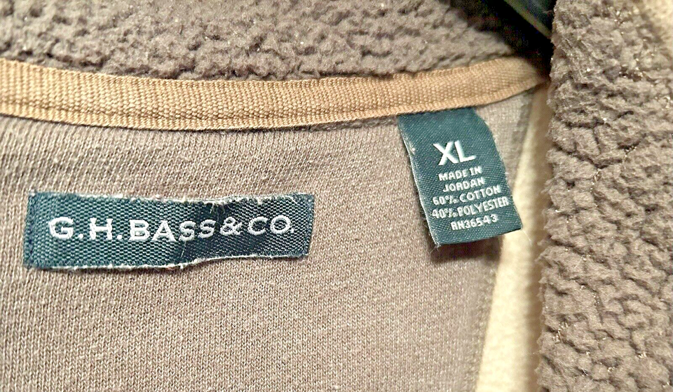 G. H. Bass jacket/sweashirt size XL—gently Used | eBay
